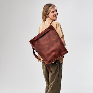 Leather Convertible Bag to Backpack, Everyday Tote Bag, Convertible ...