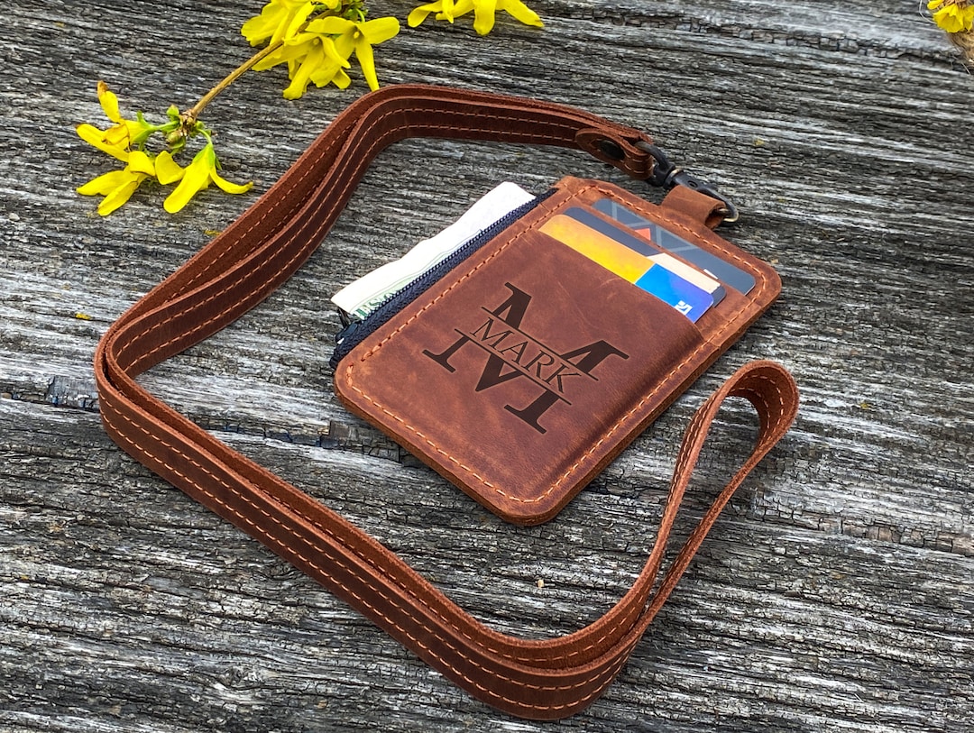 Custom Badge Holder,lanyard With Badge Holder,leather Badge Holder,id ...