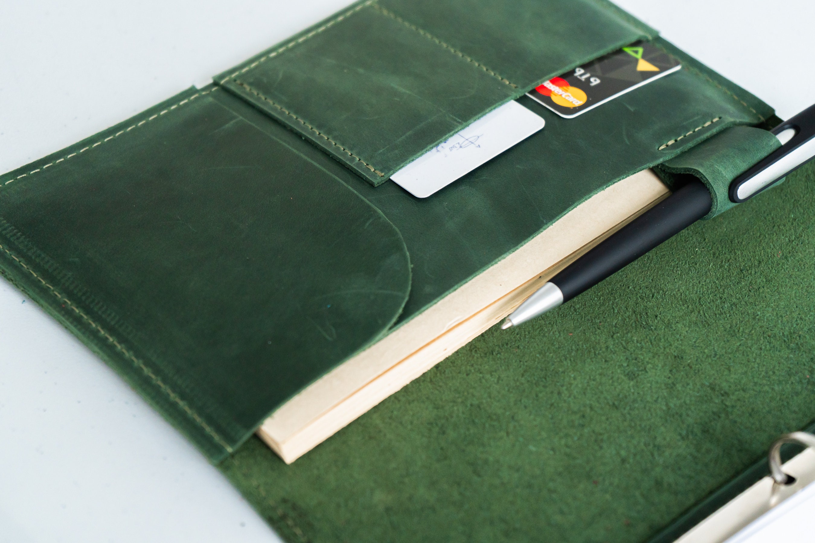 Leather 3 Ring Binder Personalized Custom 3 Ring Binder - Etsy