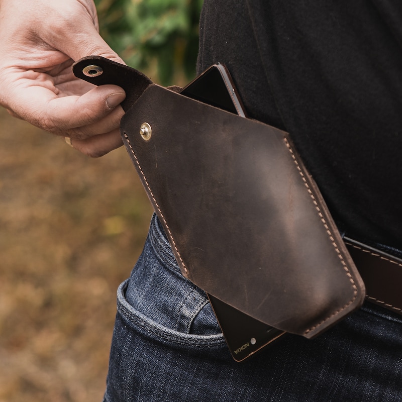 Leather Cell Phone Case With Belt Loop - Etsy