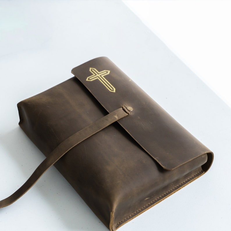 Leather Bible Cover Personalized, Custom Bible Cover for Women ...