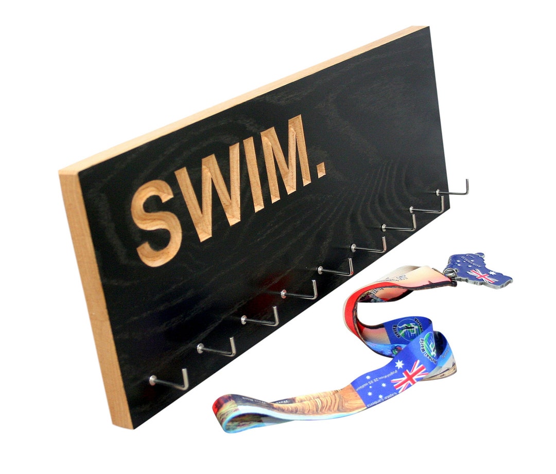 Swimming Medal Hanger, Swim Medal Rack, Marathon Medal Display, Running ...