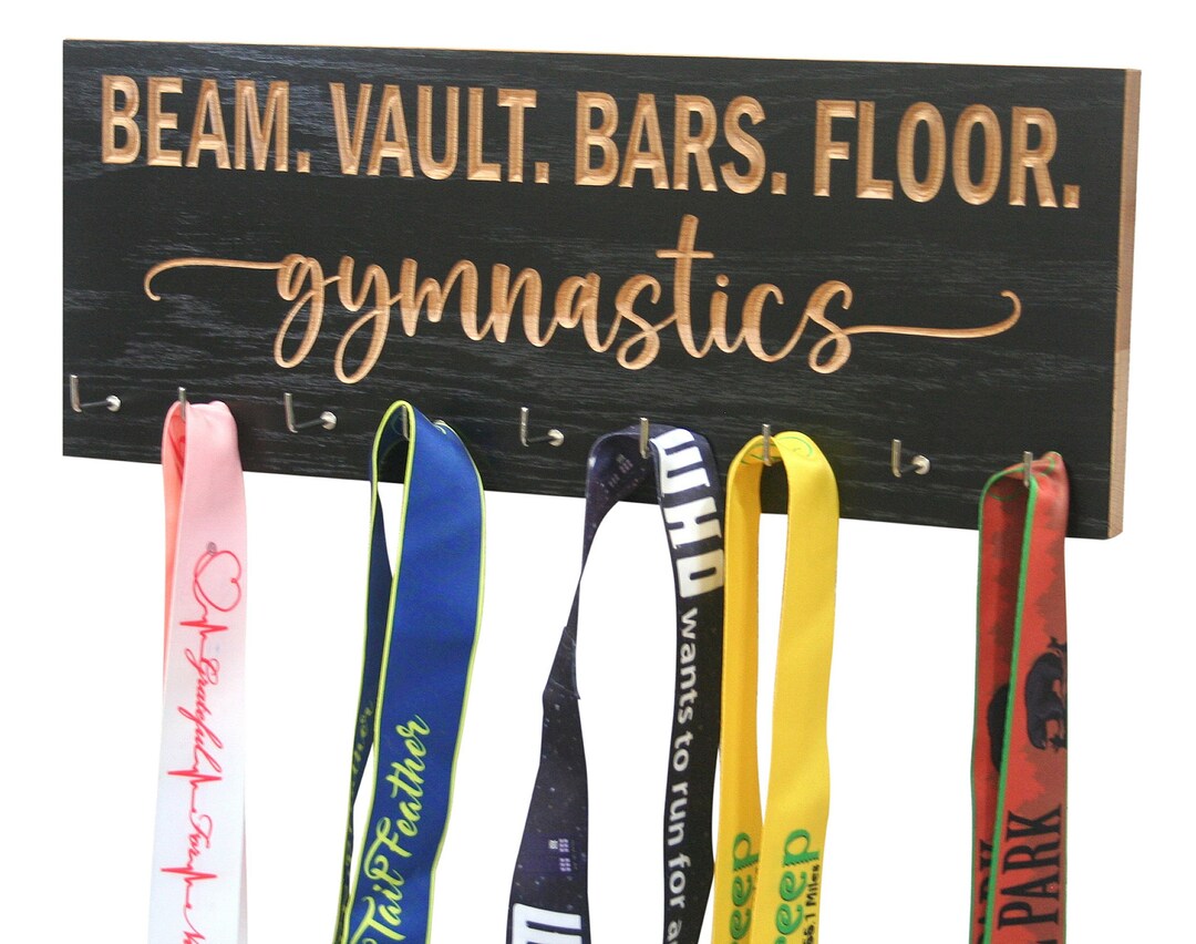 Gymnastics Medal Hanger, Gymnastics-swimming-cheer Leading, Beam Vault ...