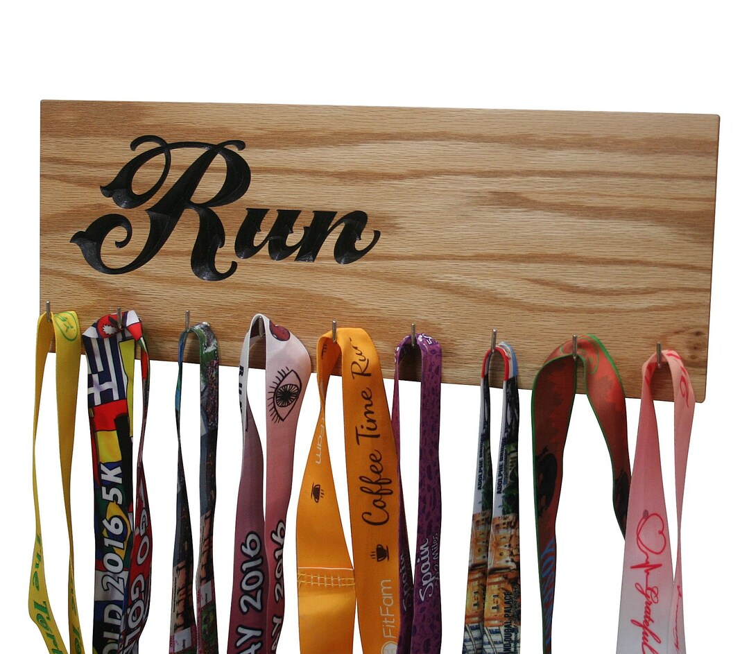 Running Race Bib and Medal Display, Display for Running Medal, for ...