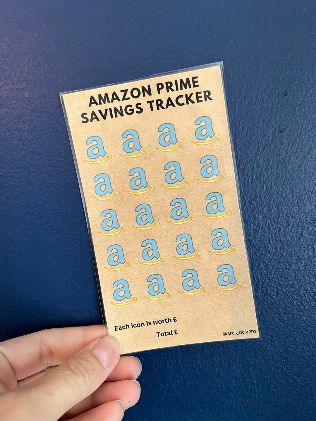 Amazon Prime Savings Challenge Savings Tracker Cash Stuffing A6 - Etsy