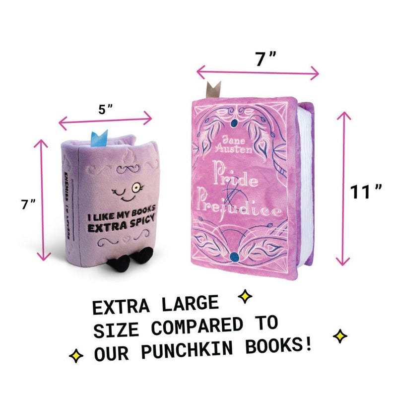 Punchkins Pride and Prejudice Book Plush – Jane Austen Gift, Literary ...