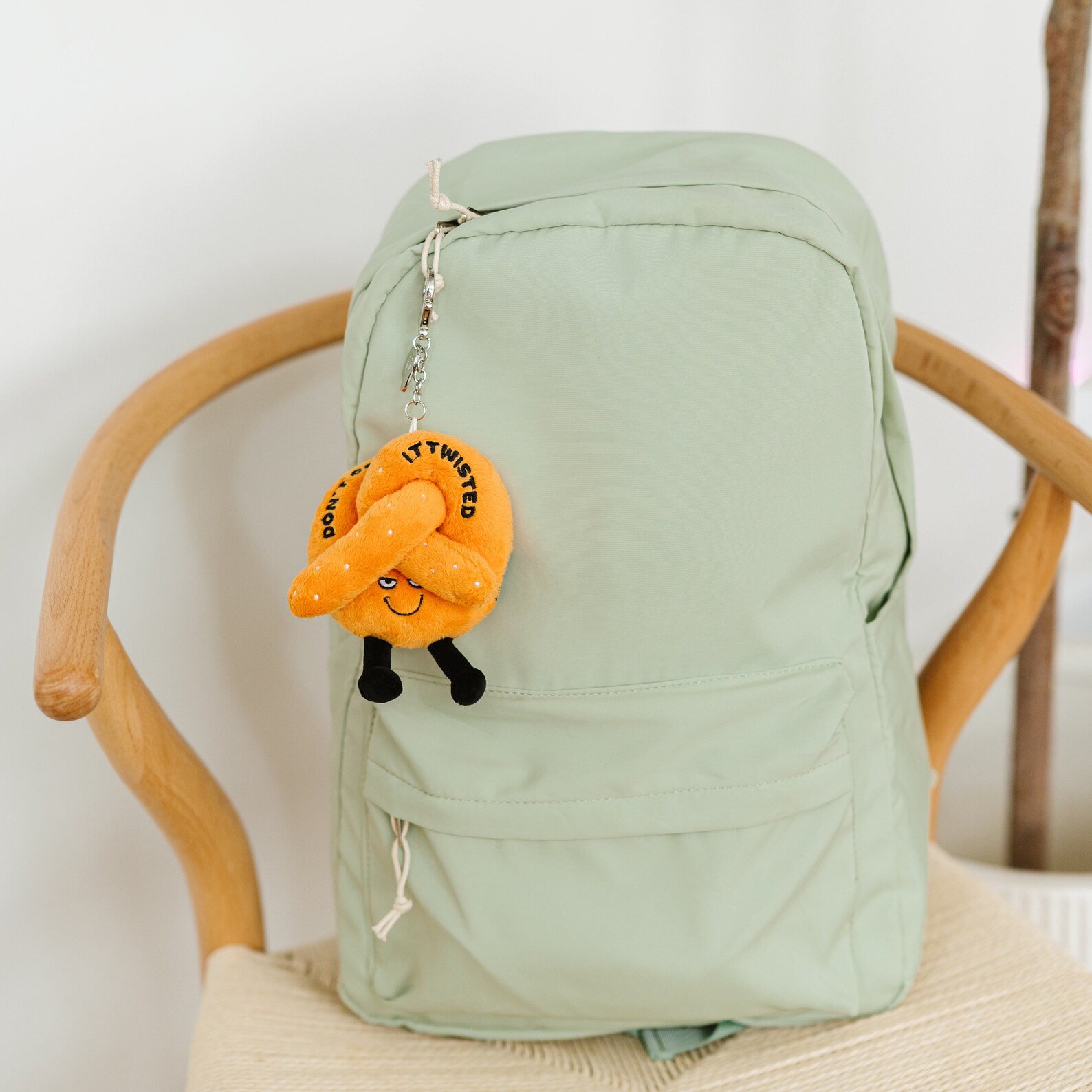 Punchkins Pretzel Bag Charm, Plush Accessory and Hanging Decoration for ...