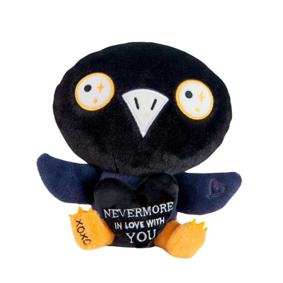 Punchkin Wild Romance Raven Plush - Cute Gothic Valentine Gift | I’m ...