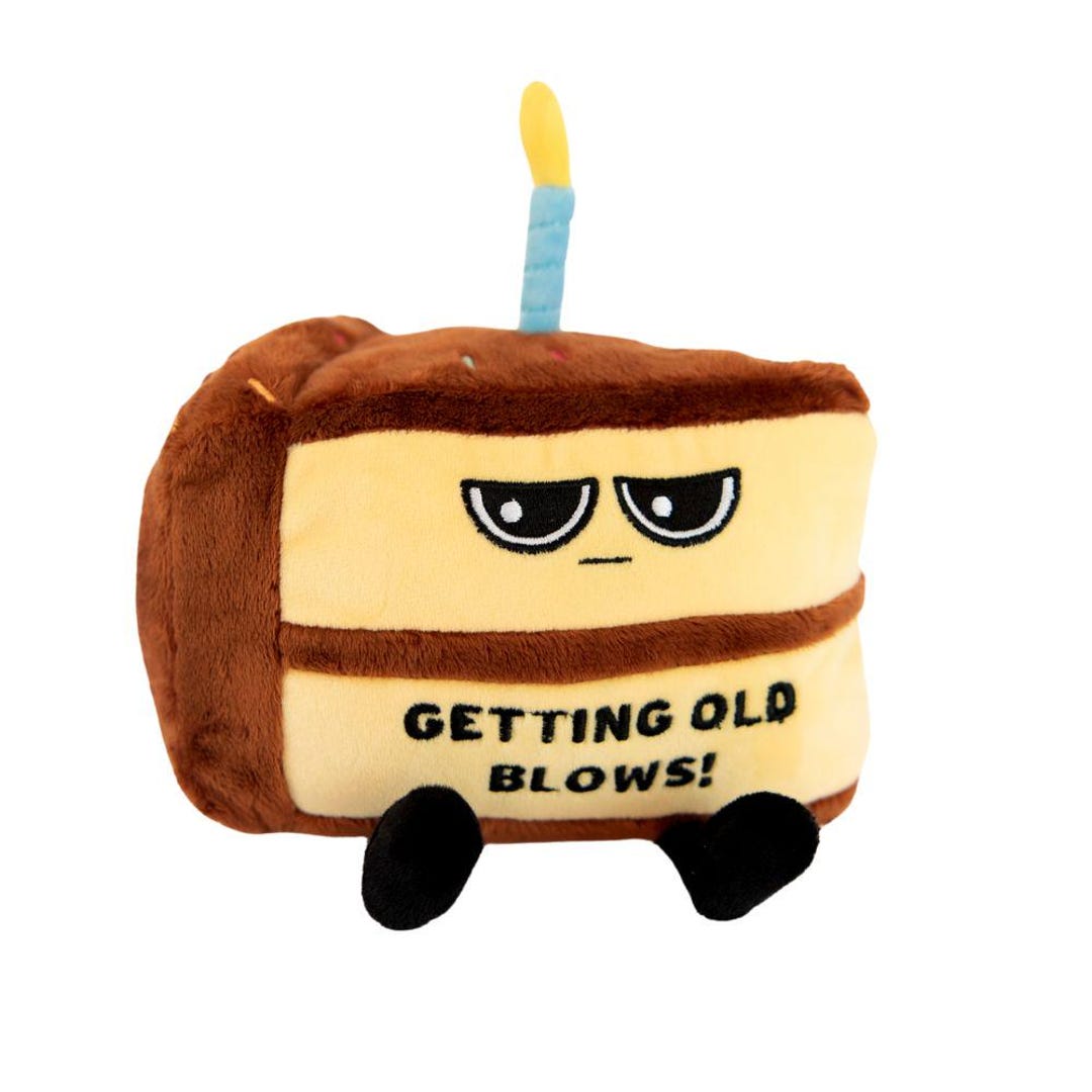 Punchkins Plush Cake Getting Old Blows Funny Birthday Gift Soft Fabric ...