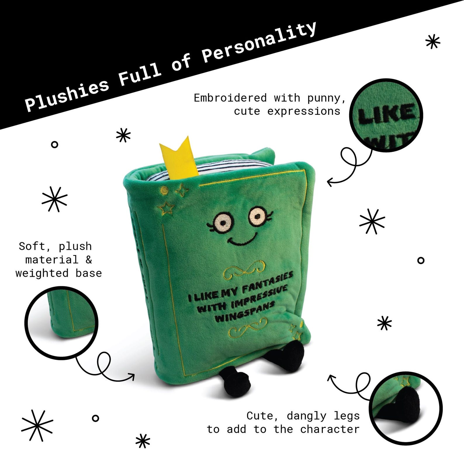 Punchkins Plush Gifts - Fantasy Book Plushie Funny Novelty Plush Meme ...