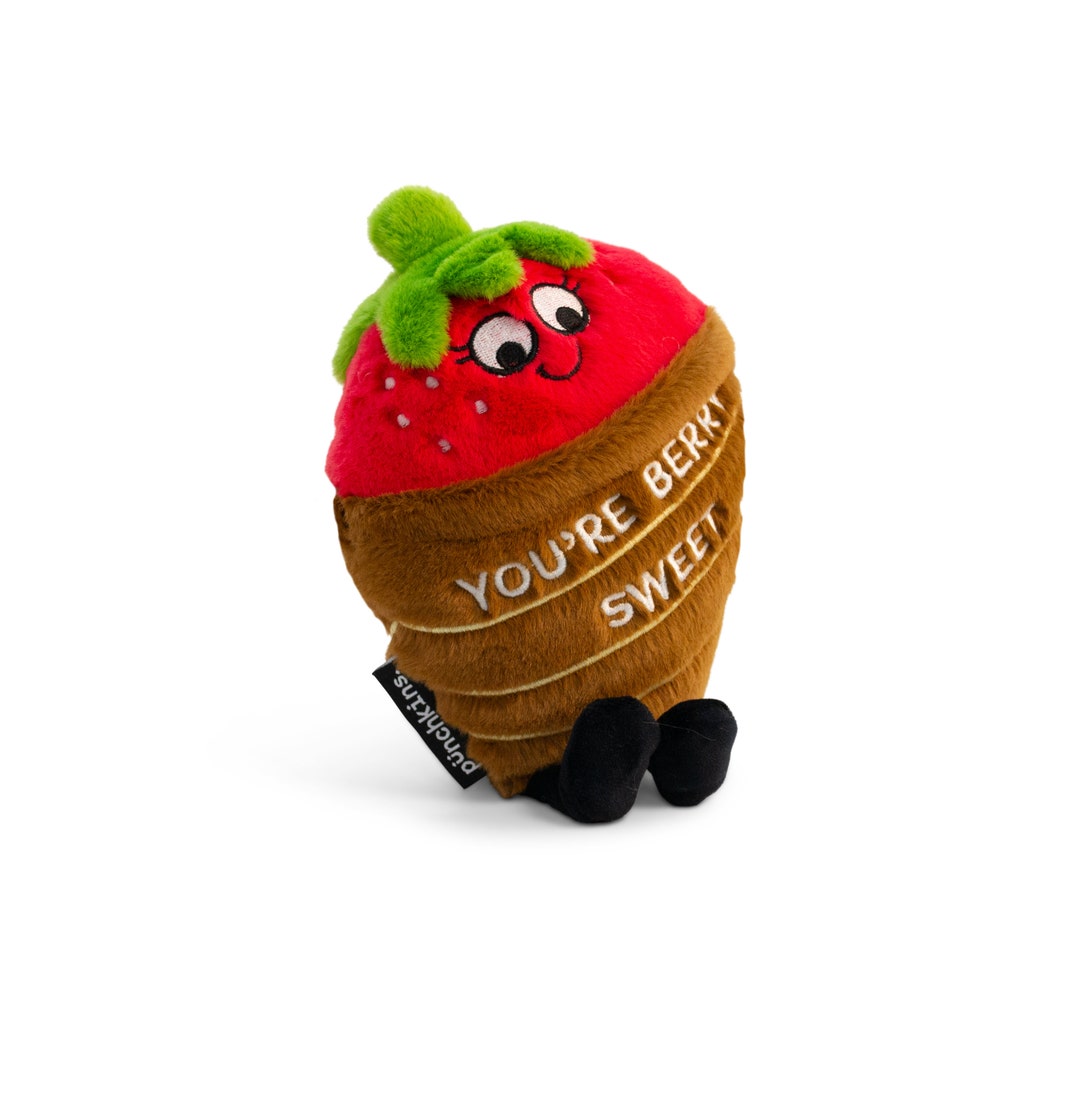 Punchkins Plush Gifts - "you're Berry Sweet" Cute Chocolate Strawberry ...