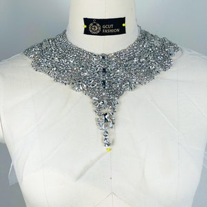 NECK Collar Rhinestone Applique - Etsy