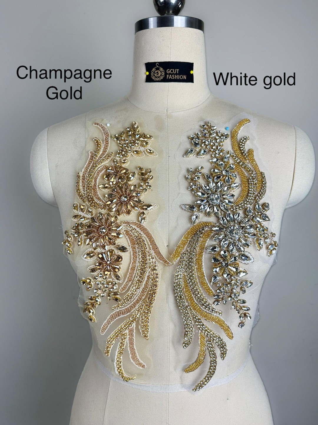 LEO Rhinestone Applique 1 Pair - Etsy