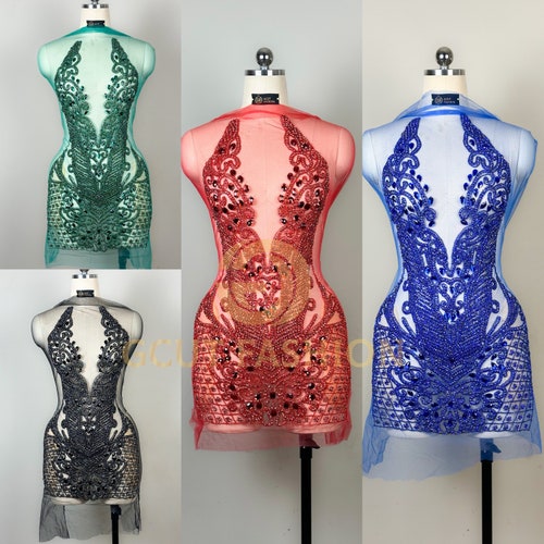 DARE Full Bodice Rhinestones Applique - Etsy