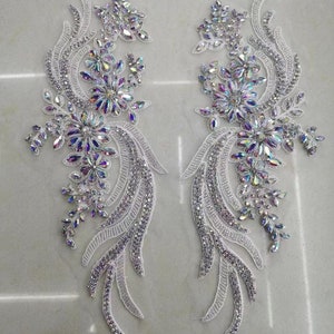 LEO Rhinestone Applique 1 Pair - Etsy