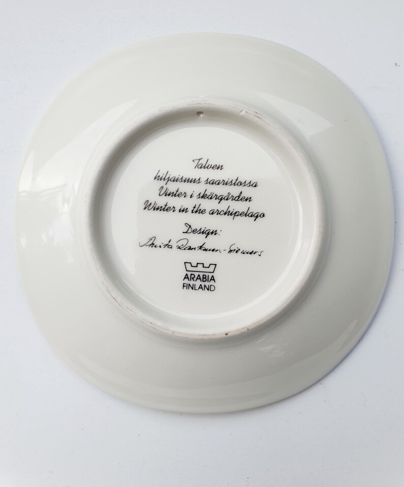 Vintage Arabia Finland 4 Wall Plates Design by Anita Rantanen "four ...