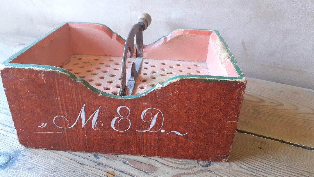 Norwegian Antique Sugar Box With Cutter Scandinavian Folk Craft ...