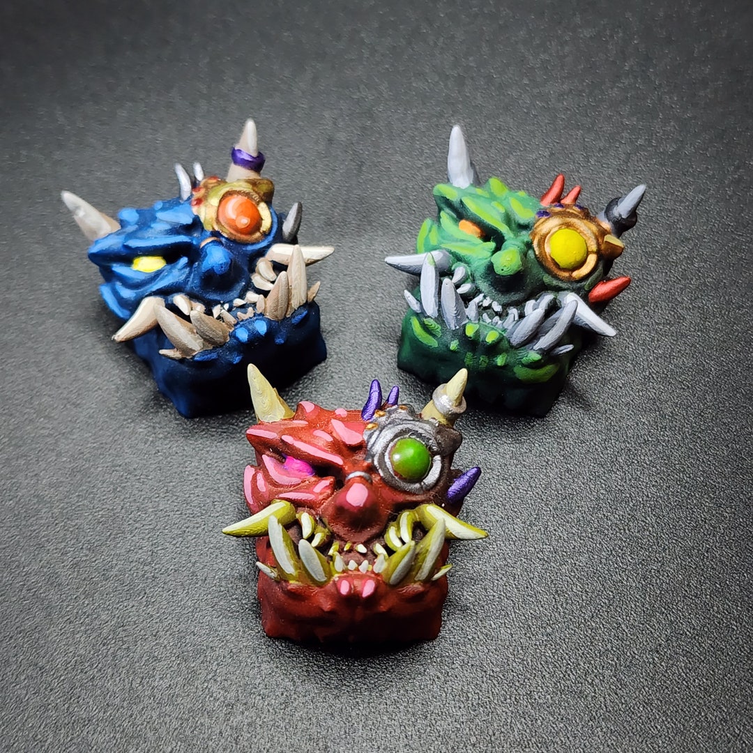 Mecha Hannya Keycaps - Etsy