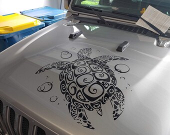 Sea Turtle Car Hood Decal - Etsy