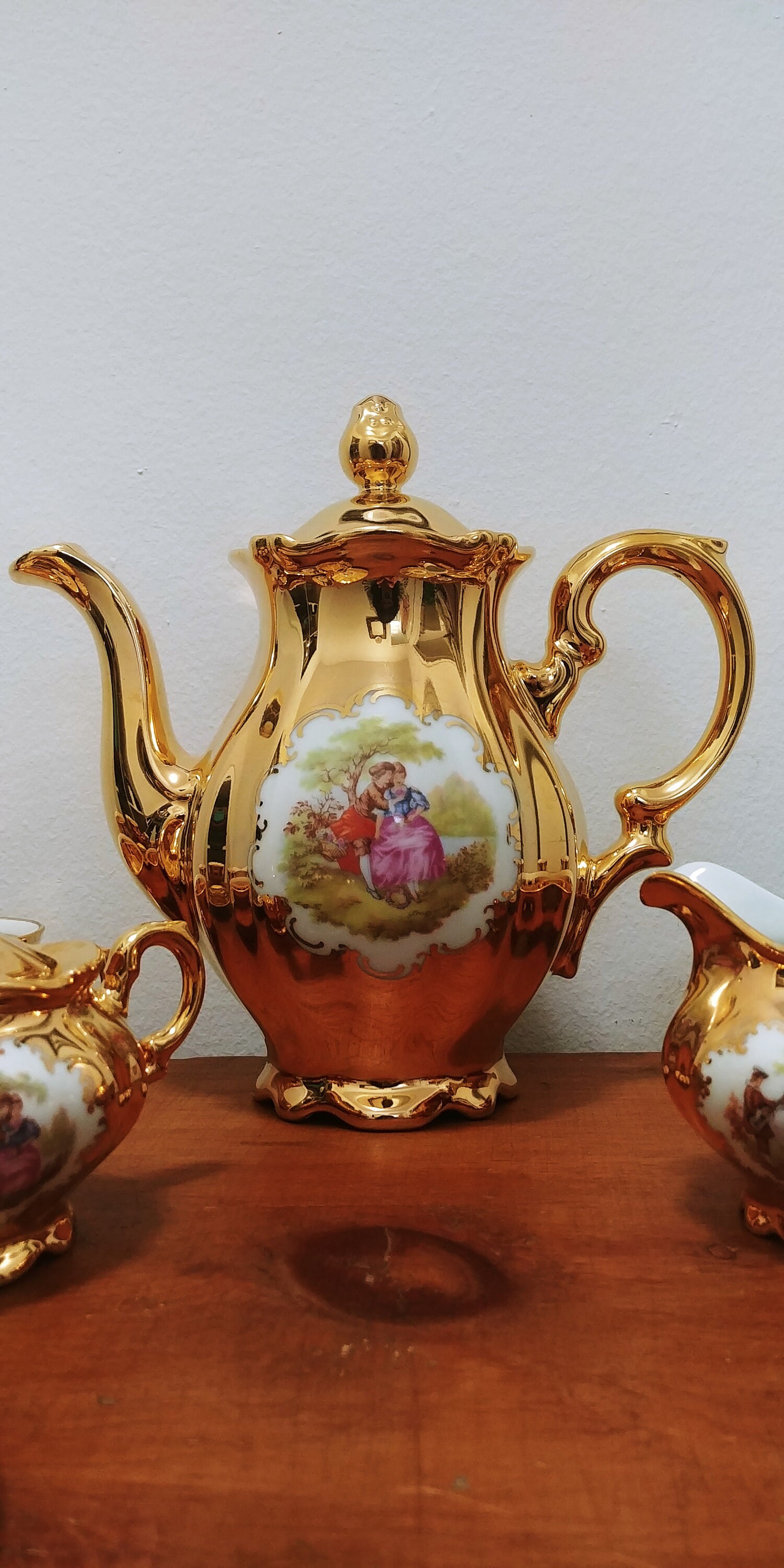 Fragonard Motif 24k Gold French Tea Set Full Set With Cups - Etsy