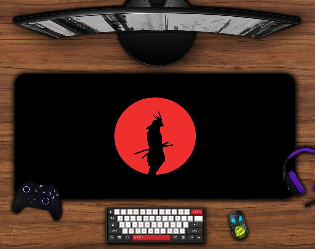 Japansese Samurai Desk Mat Warrior Swords Necromancer Knight - Etsy