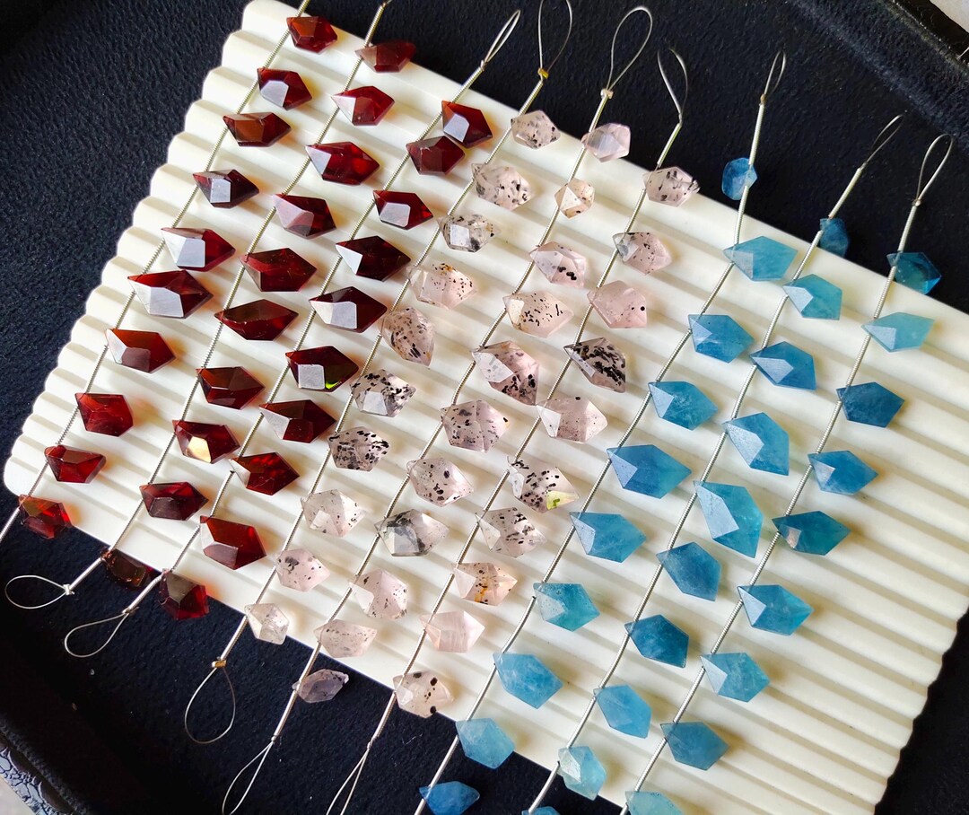 Mix Gemstone Fancy Spindle Cut Mix Semi Precious Stone Standard 7×10-12 ...