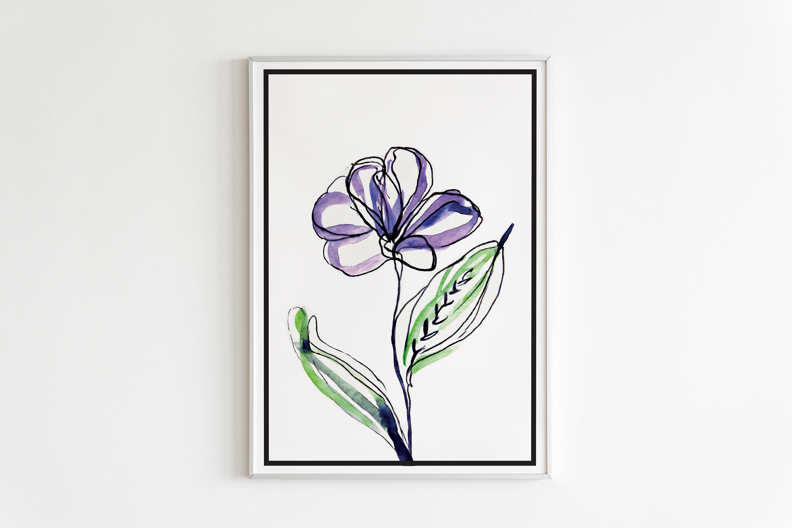 Violet February Birth Flower Digital Print - Etsy
