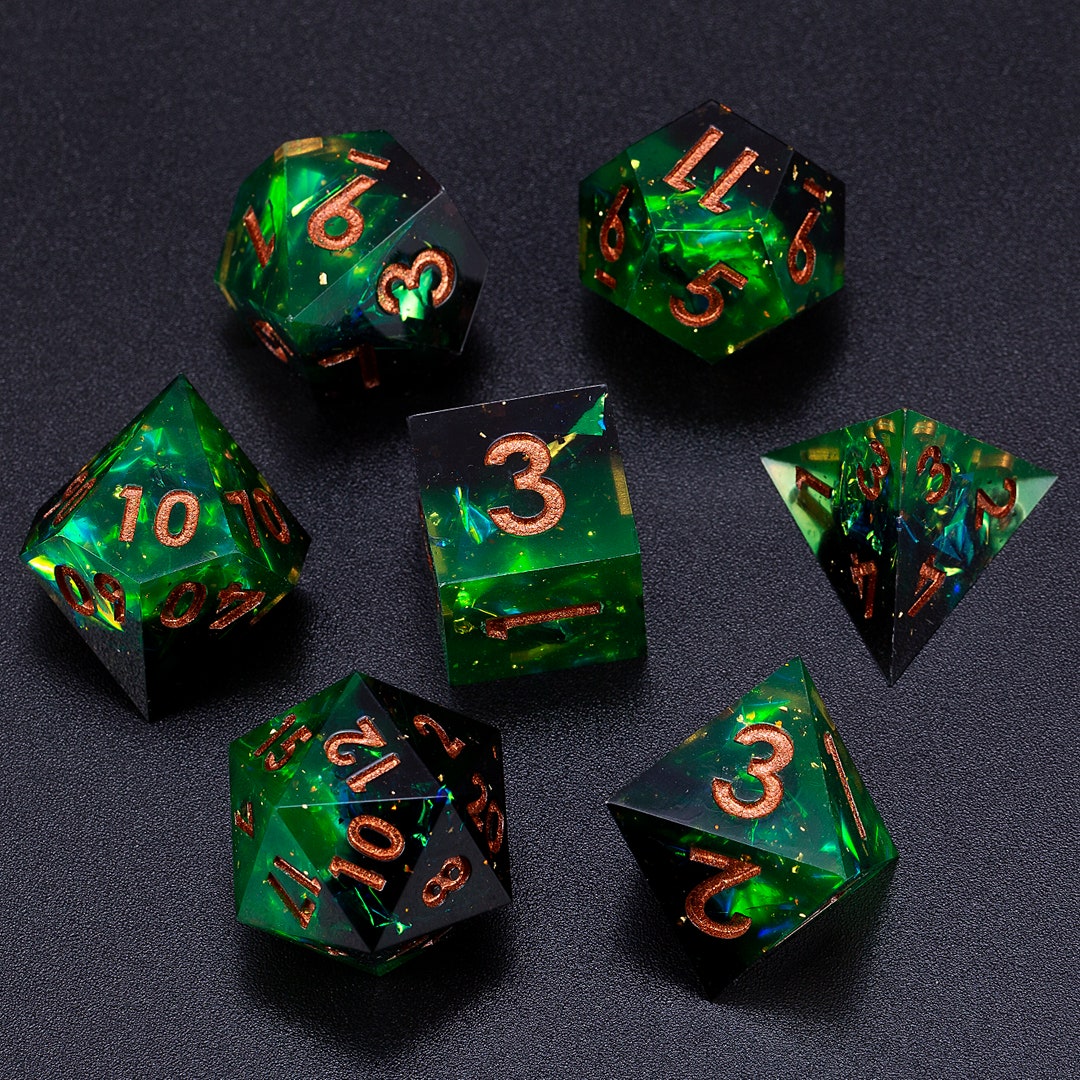 Dnd Dice, Dnd Dice Sharp Edge Dice Polyhedral Dice Dungeons and Dragons ...