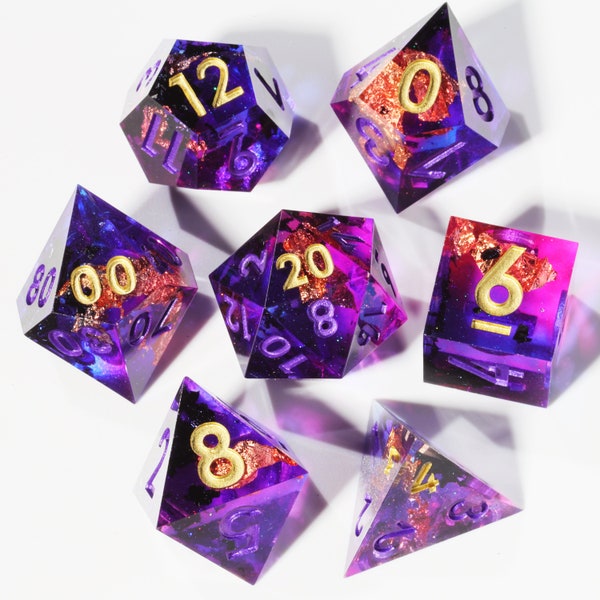 Purple Dice Set - Etsy