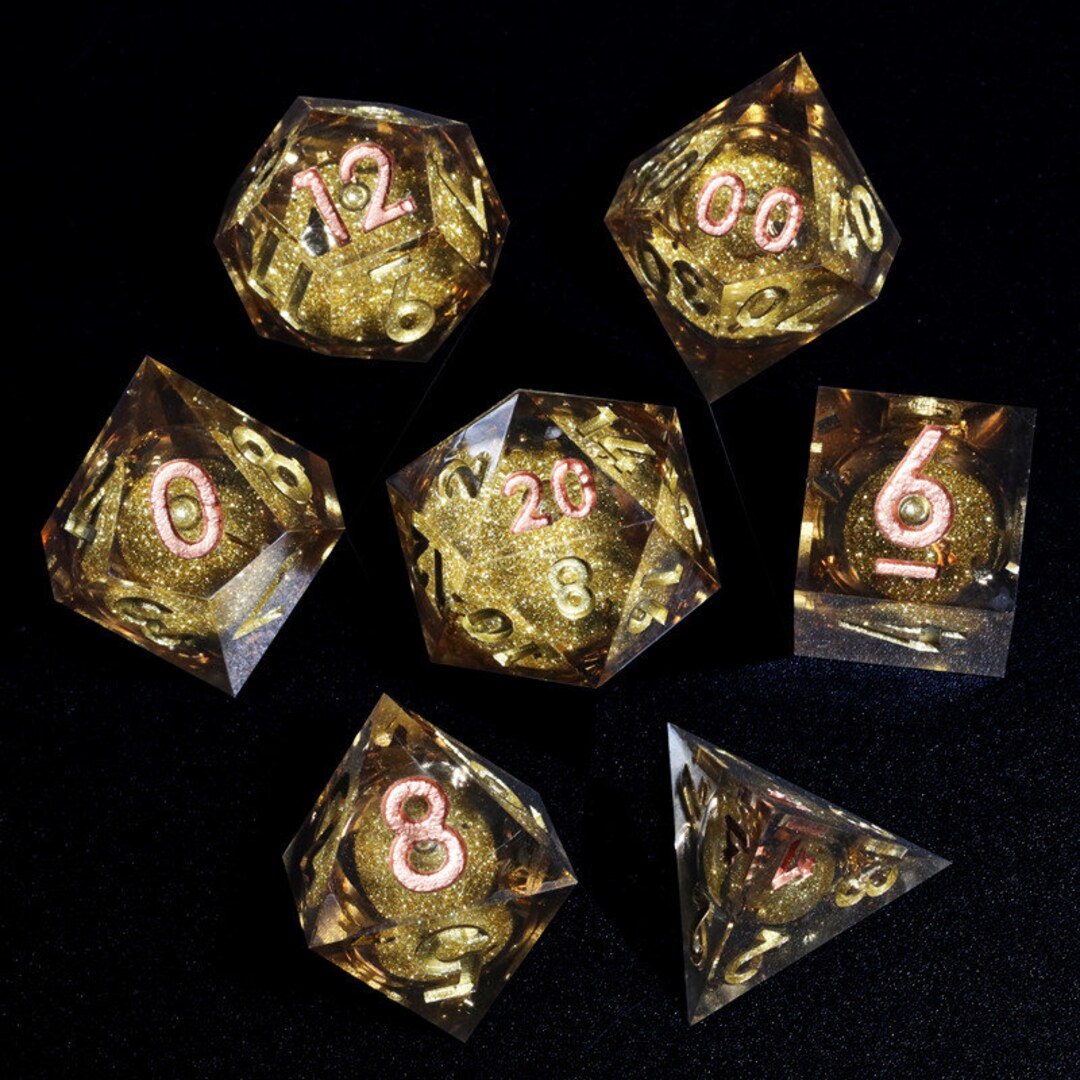 Dnd Dice, Liquid Core Dice Dnd Dice Set for TTRPG Dungeons and Dragons ...