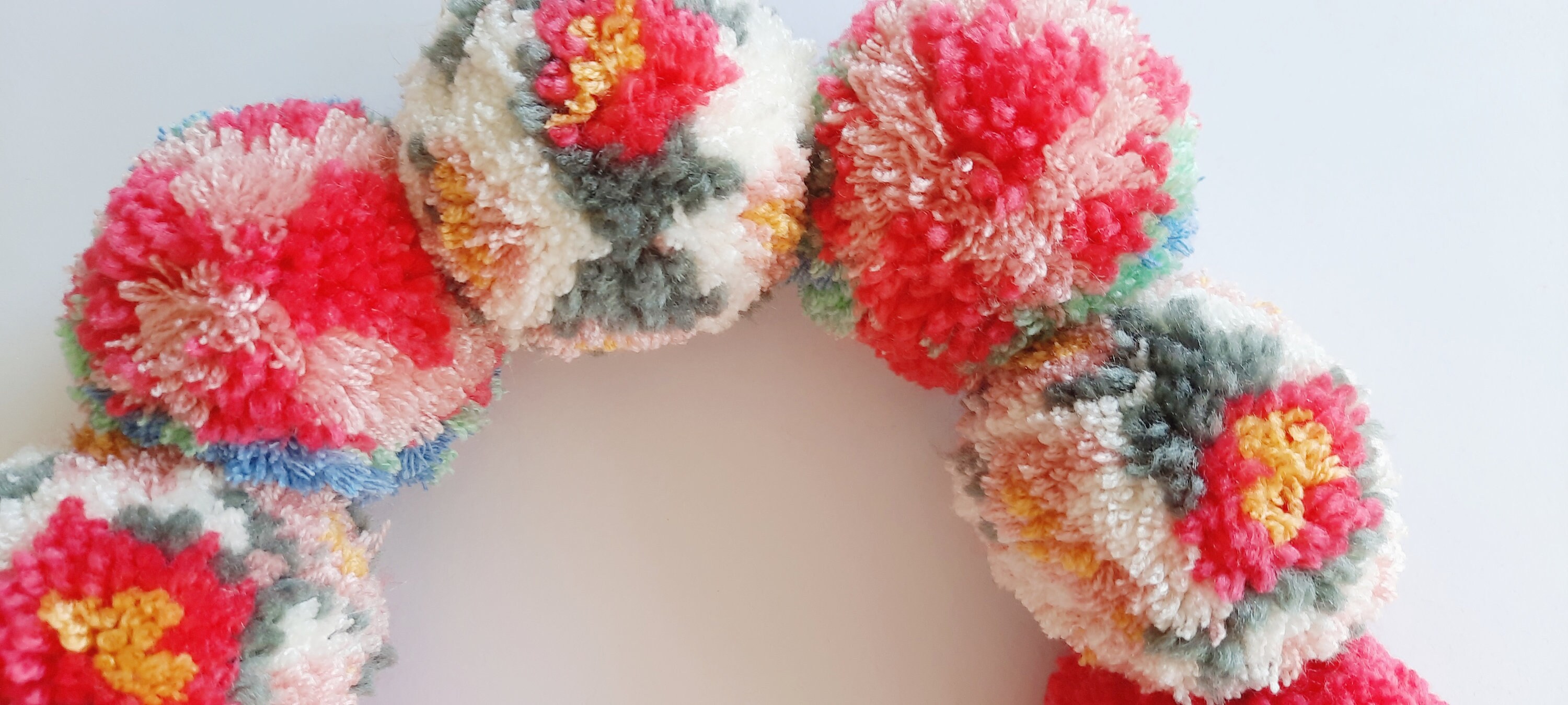 Pom Pom Tassel Wall Hanging Decoration Floral Pom Poms Ll - Etsy UK