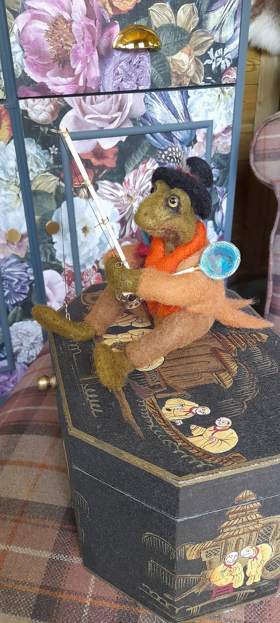 Needle Felted Toad Sculpture/handmade Toad/collectable Gift/needle ...