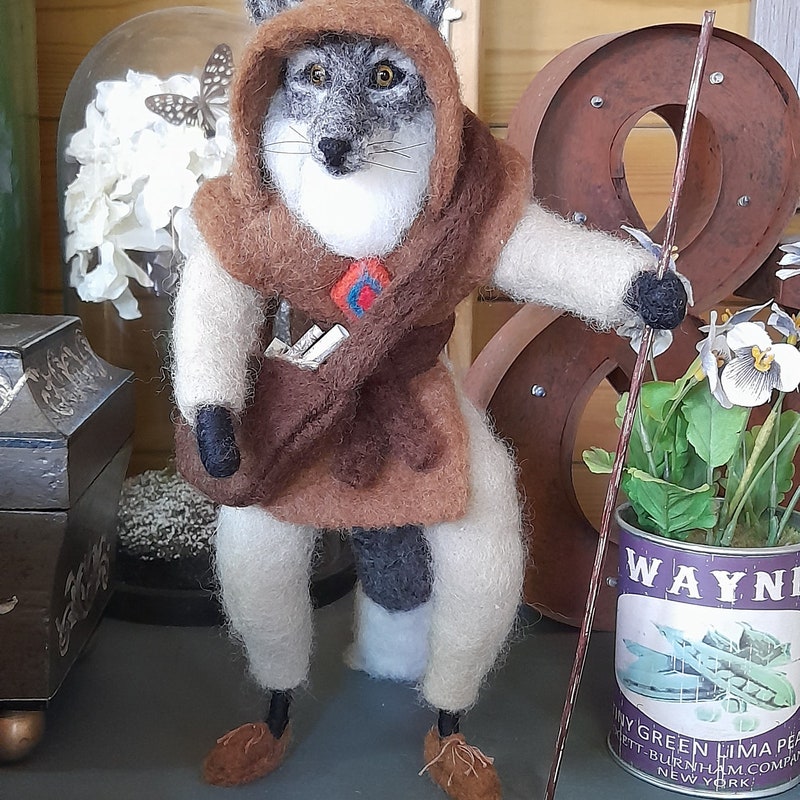 Needle Felted Wolf - Etsy