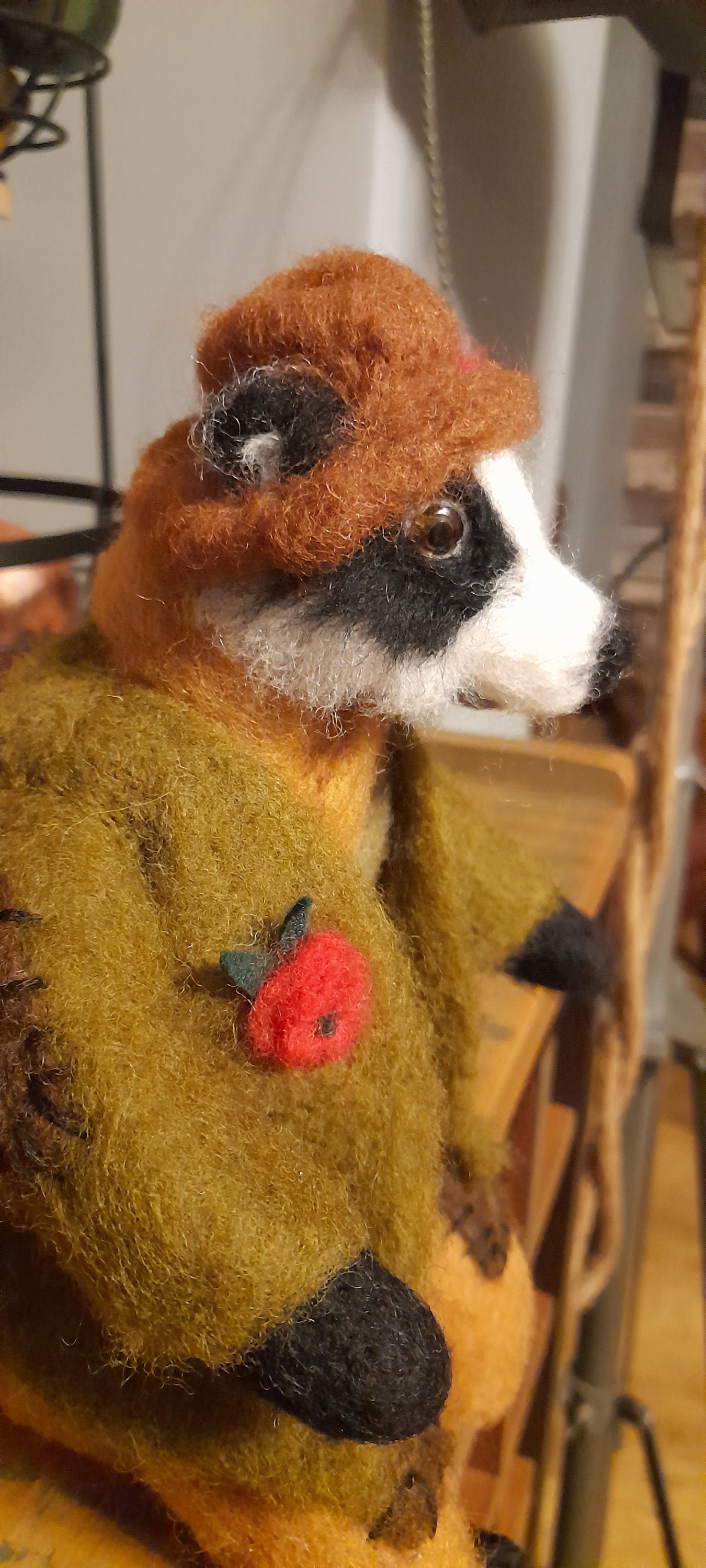 Needle Felted Badger Sculpture/handmade Badger/collectable Gift/needle ...