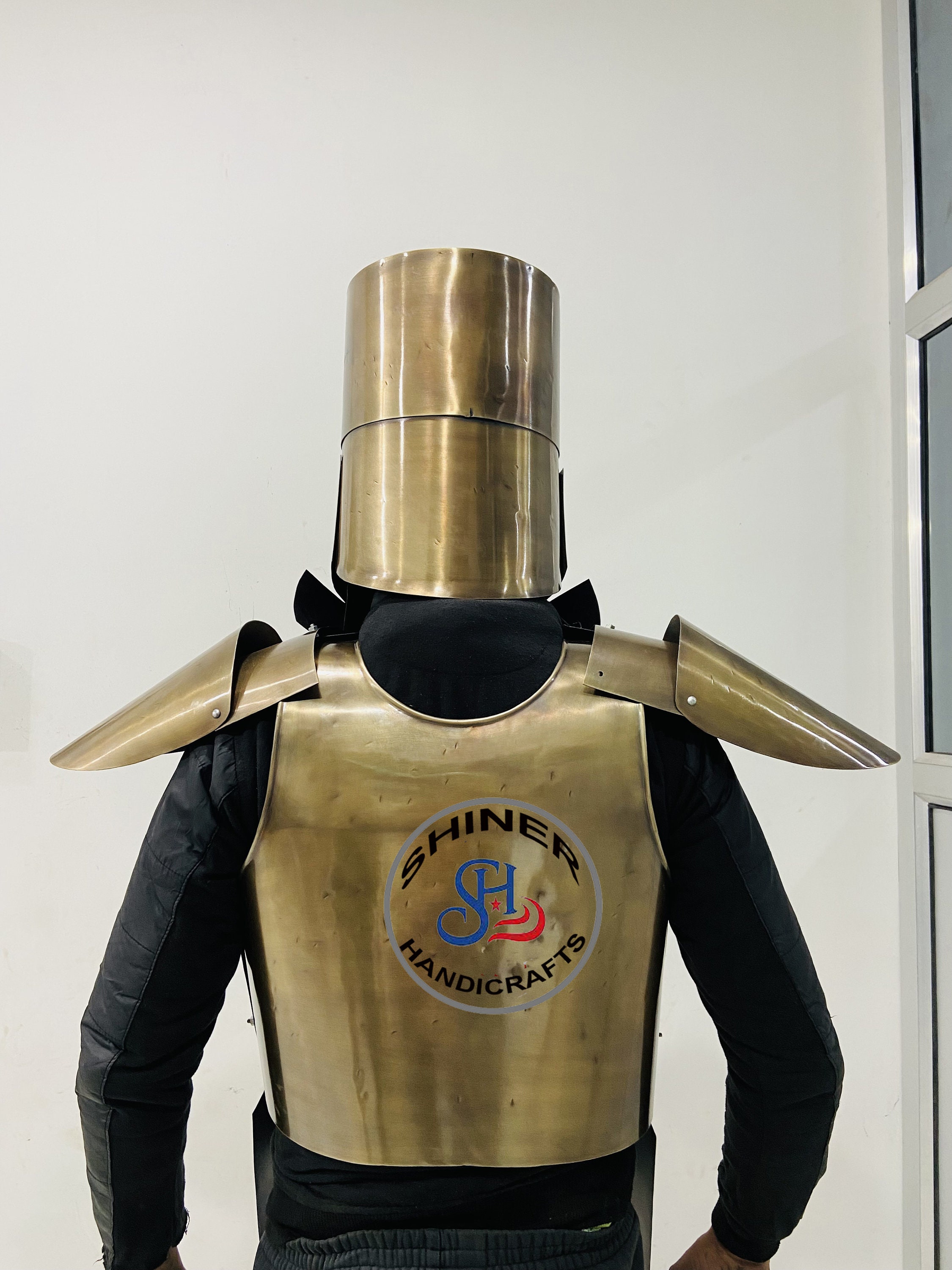 Medieval King Spartan Royal Guard Suit Armor Antique Brass Knight Half ...