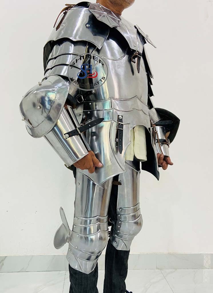 Medieval Half Suit of Armor Knight Breastplate Full Arm & Leg Armor ...