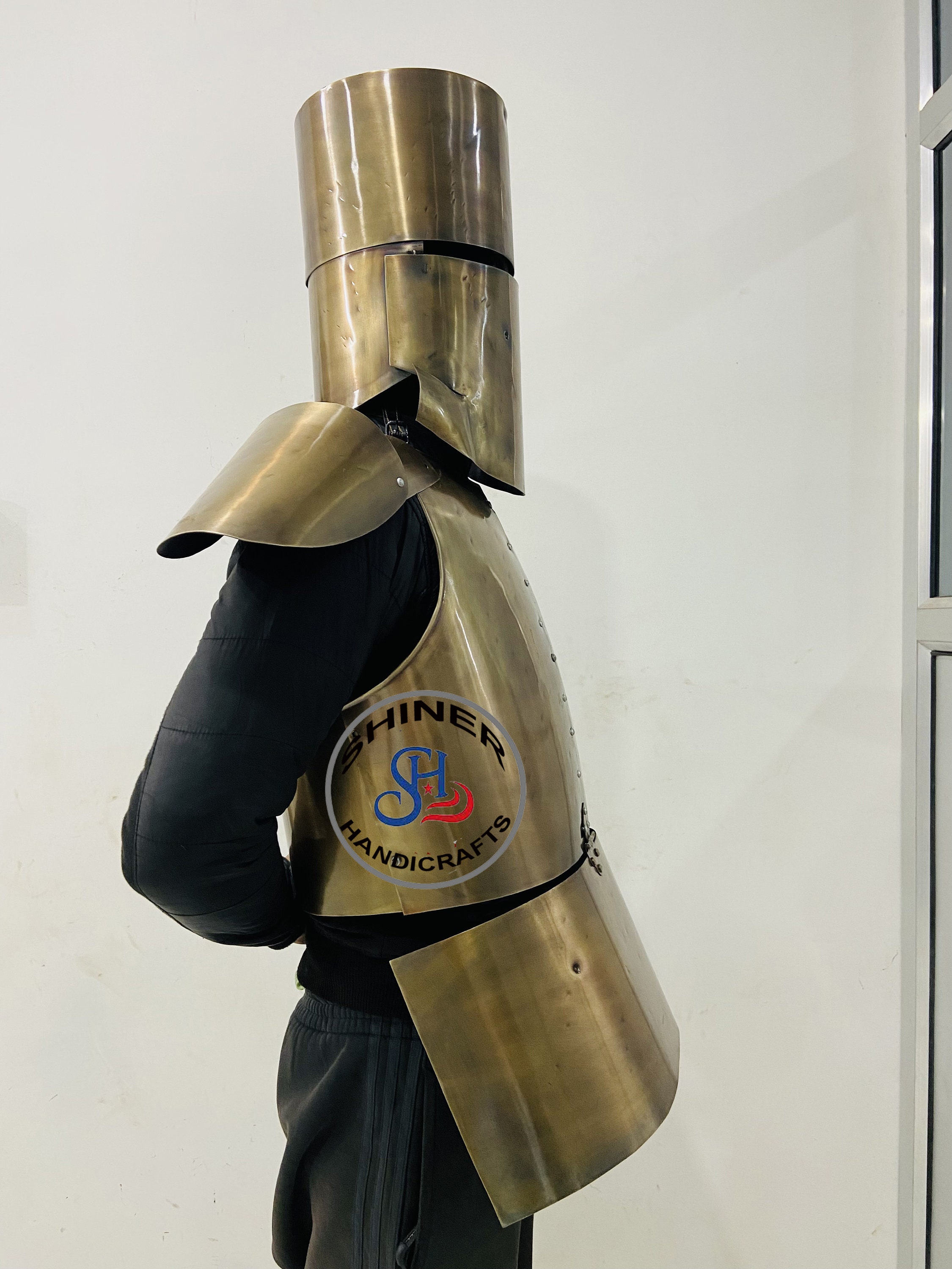 Medieval King Spartan Royal Guard Suit Armor Antique Brass Knight Half ...