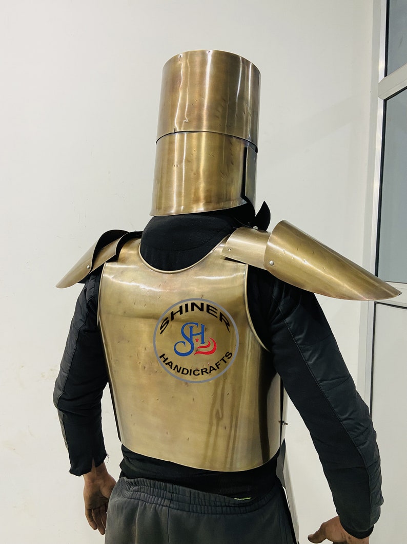 Medieval King Spartan Royal Guard Suit Armor Antique Brass Knight Half ...