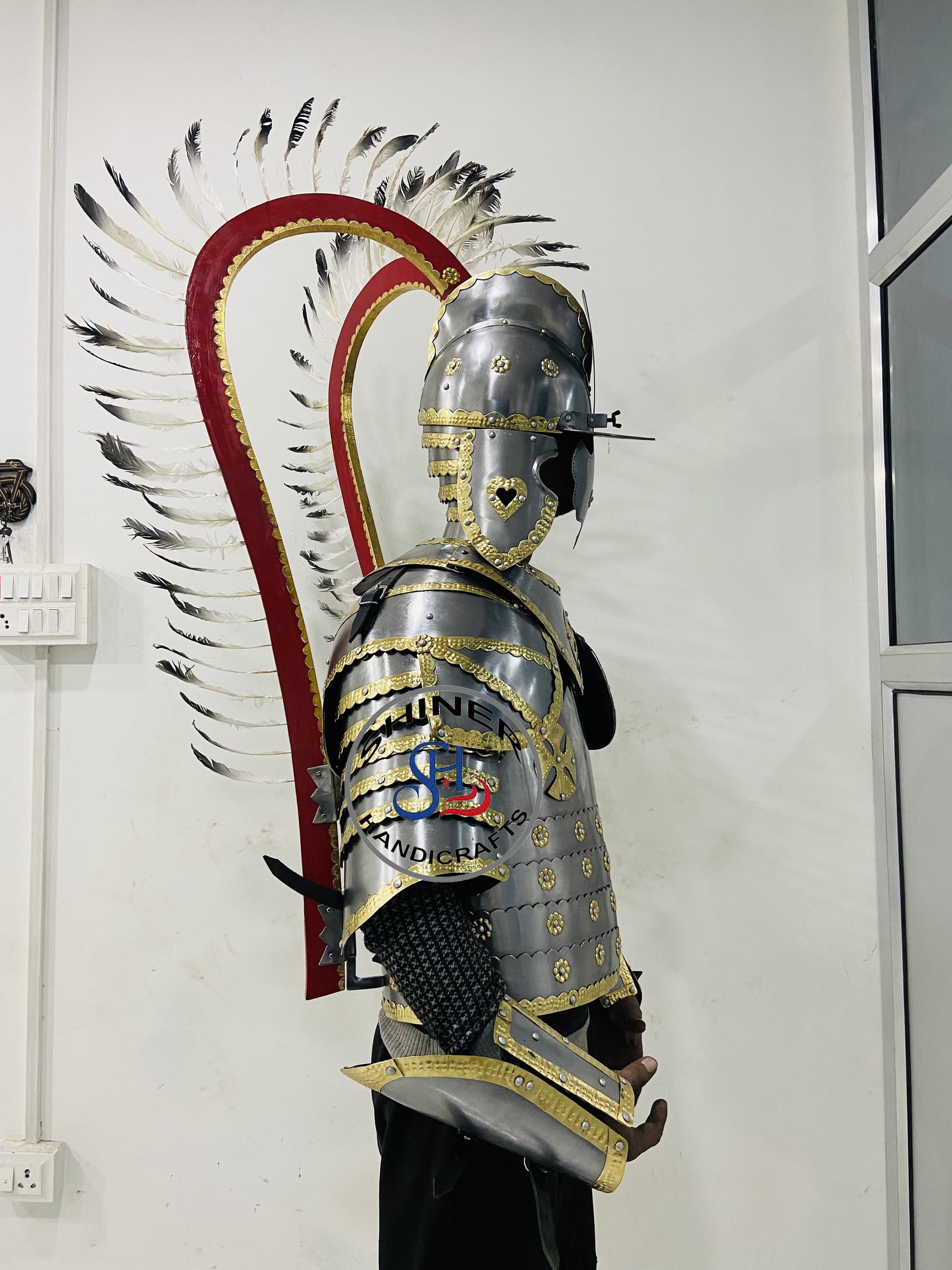 Medieval Hussar Suit Armor Steel Ancient Hussars Half Body Armour Suit ...