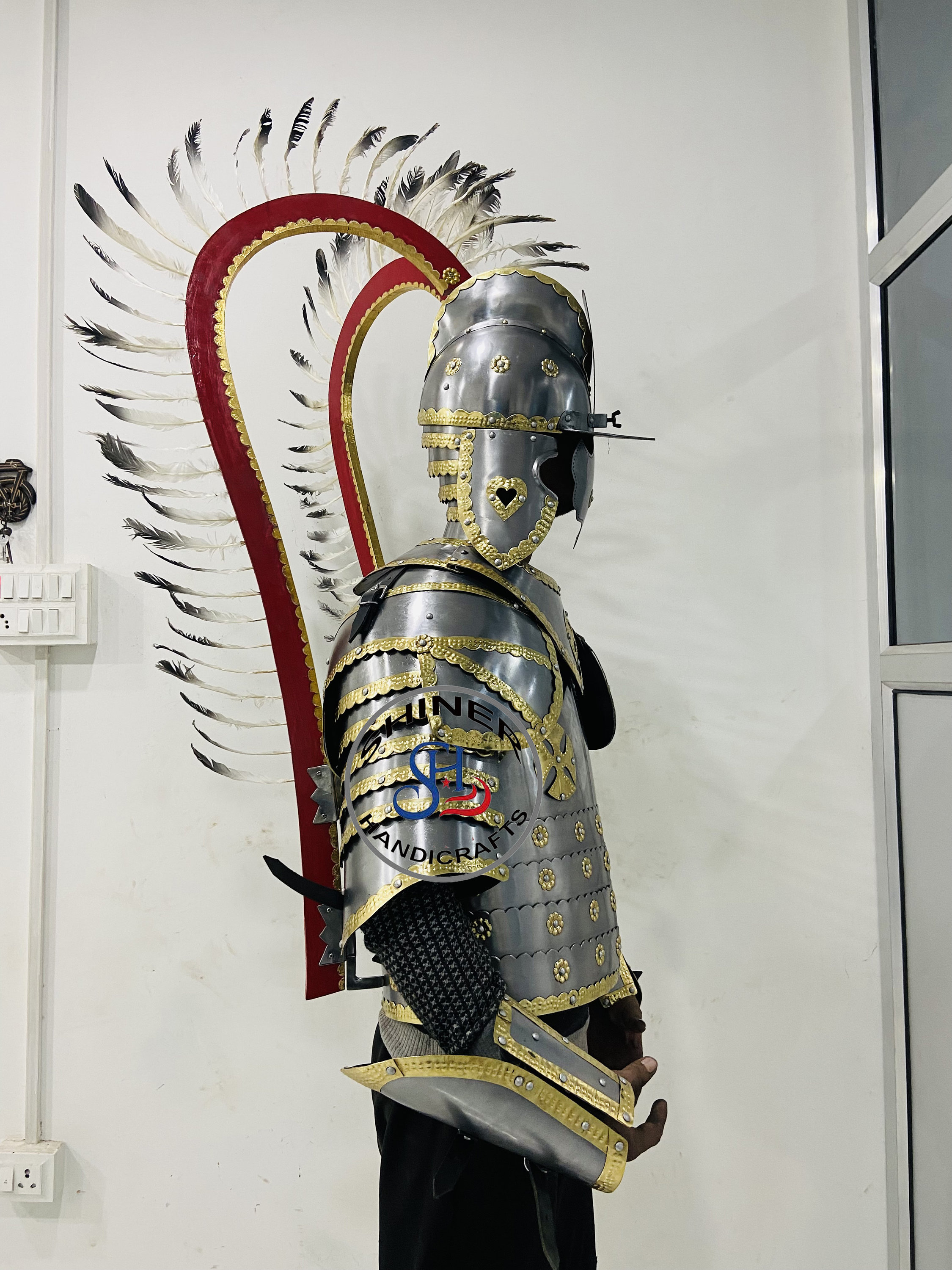Medieval Hussar Suit Armor Steel Ancient Hussars Half Body Armour Suit ...