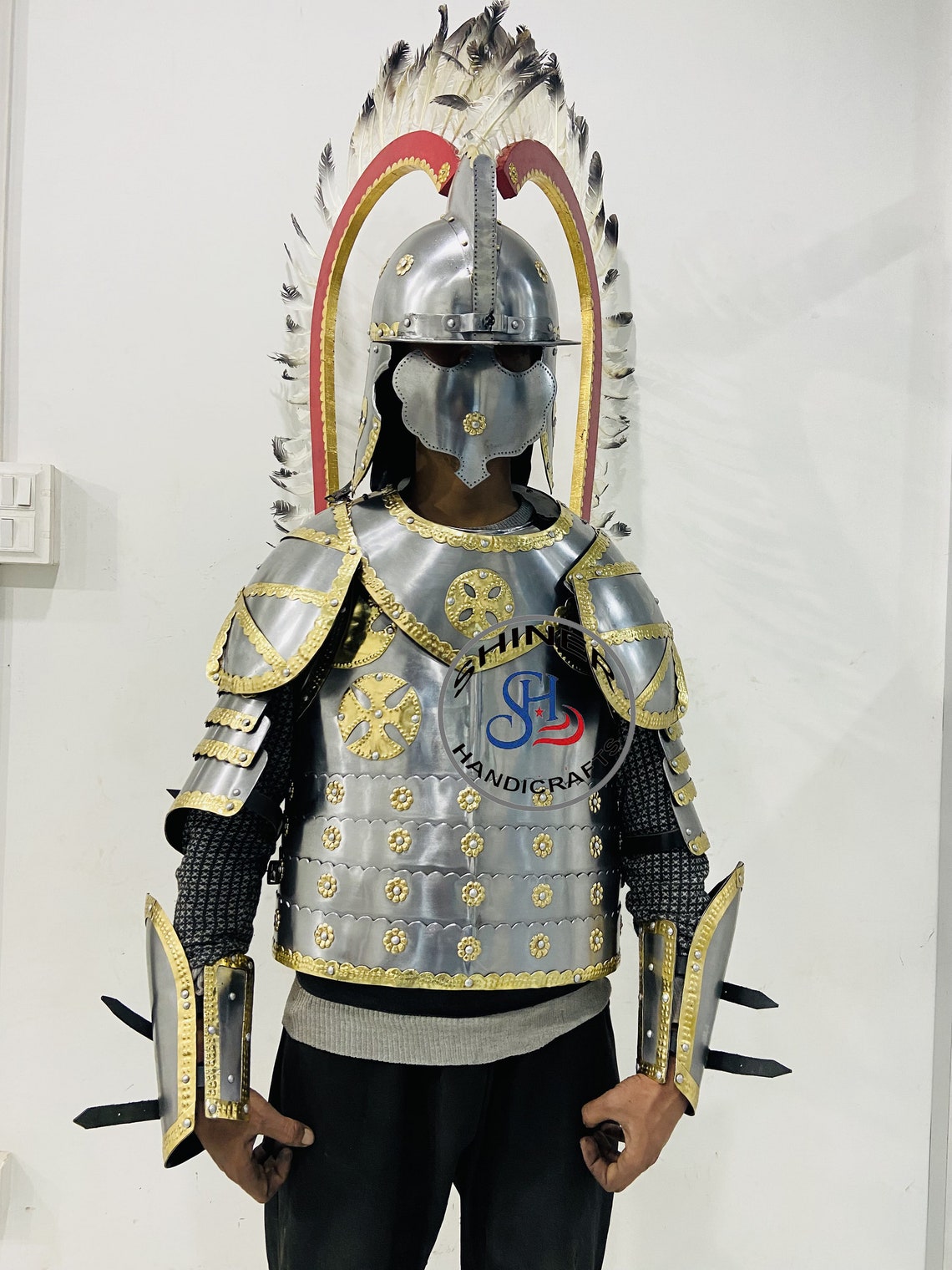 Medieval Hussar Suit Armor Steel Ancient Hussars Half Body Armour Suit ...