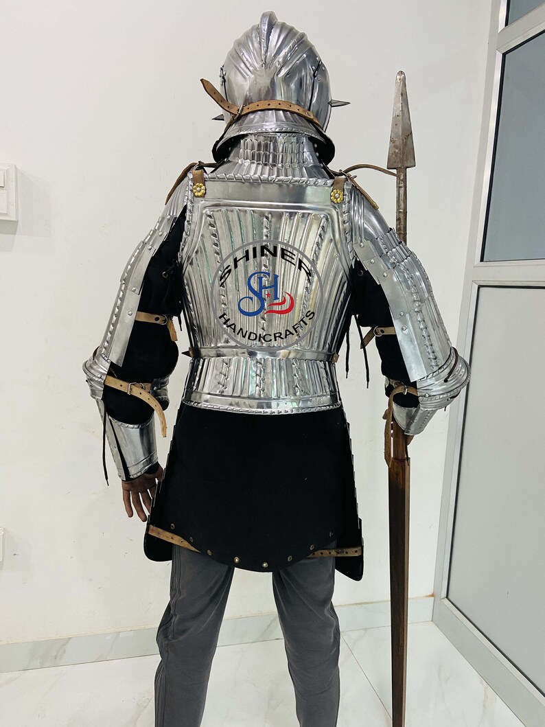 Medieval Half Suit of Maximilian Armor Knight Full Arm With Helmet ...