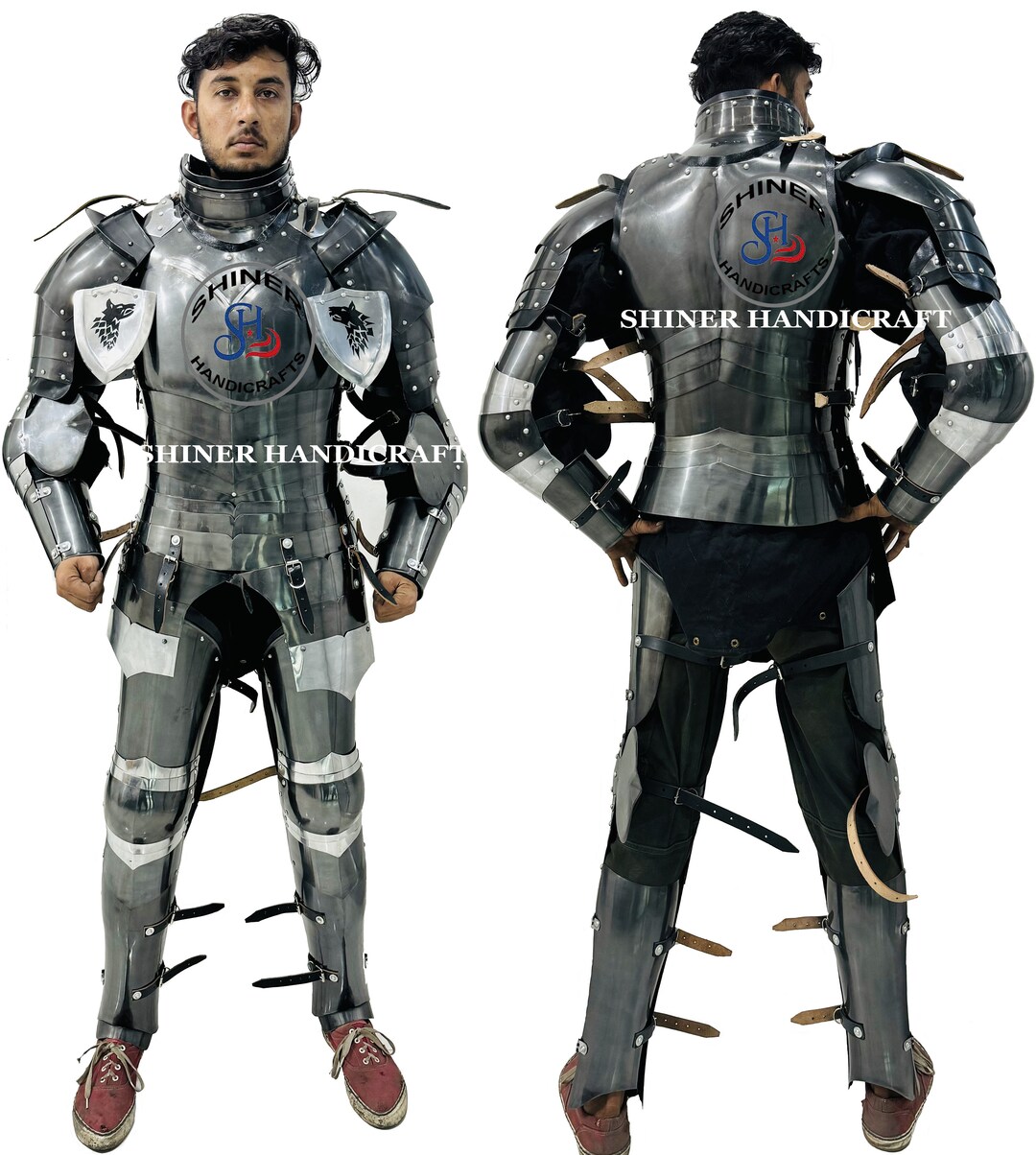 Medieval Antique Black Gothic Half Body Plate Armor Suit Knight Battle ...