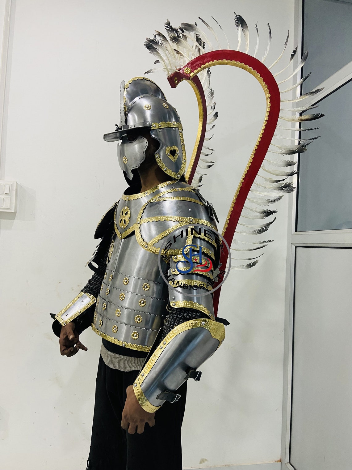 Medieval Hussar Suit Armor Steel Ancient Hussars Half Body Armour Suit ...