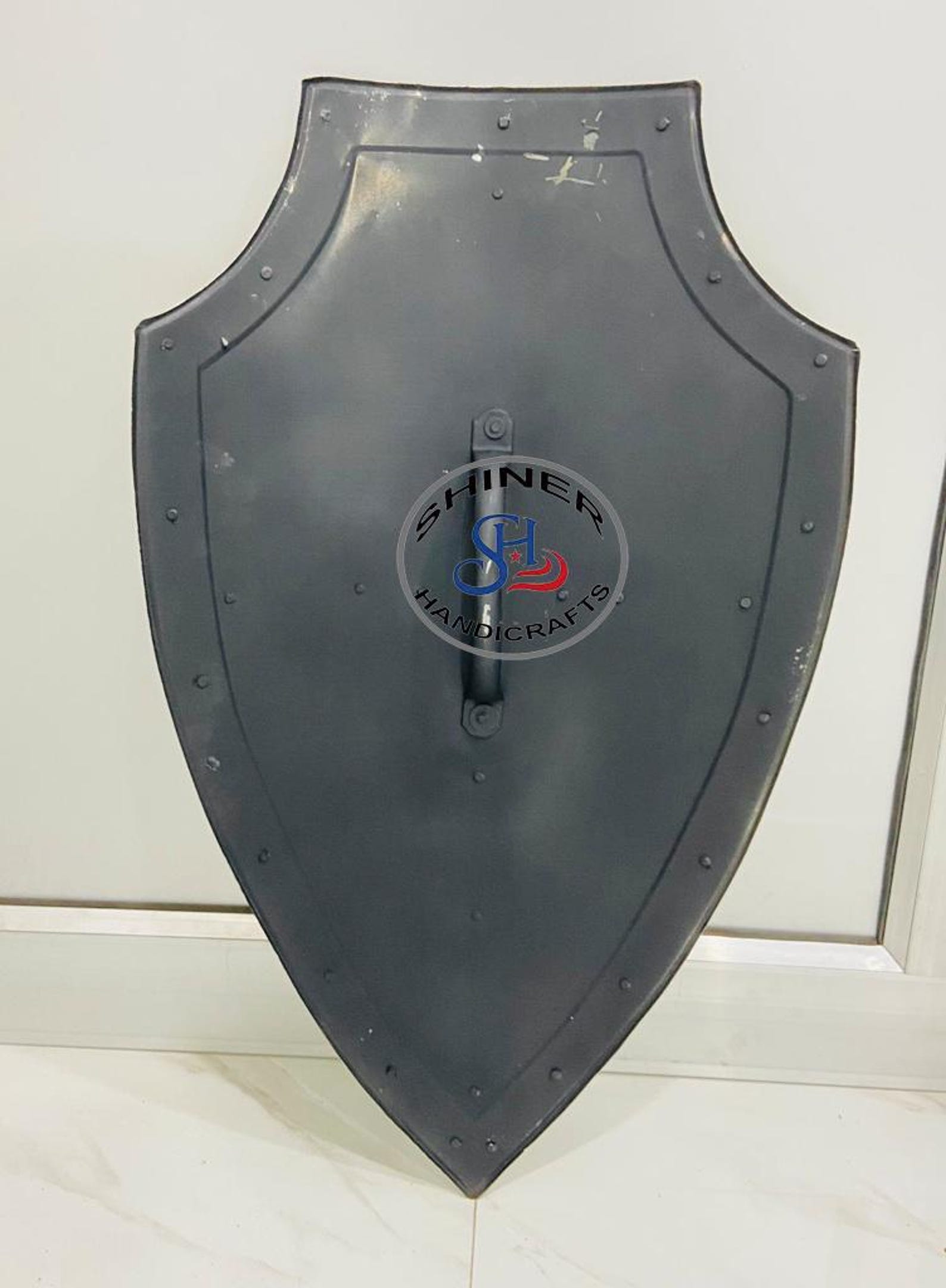 Medieval Antique Stainless Steel Knights Templar Shield Viking Battle ...