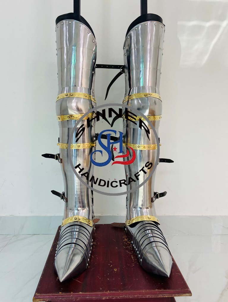 Medieval LARP Armor Full Leg Guard for Halloween Leg Armour - Etsy ...