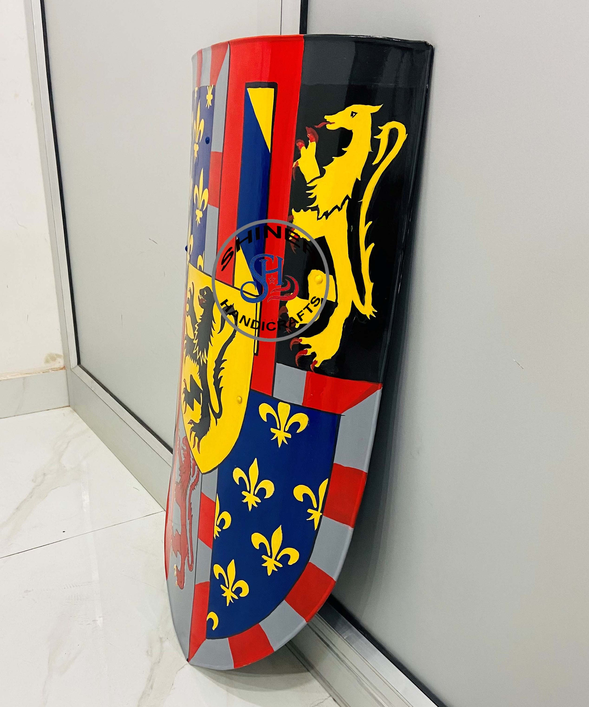 Medieval Knight Templar Shield Viking Battle Ready Shield Knight ...