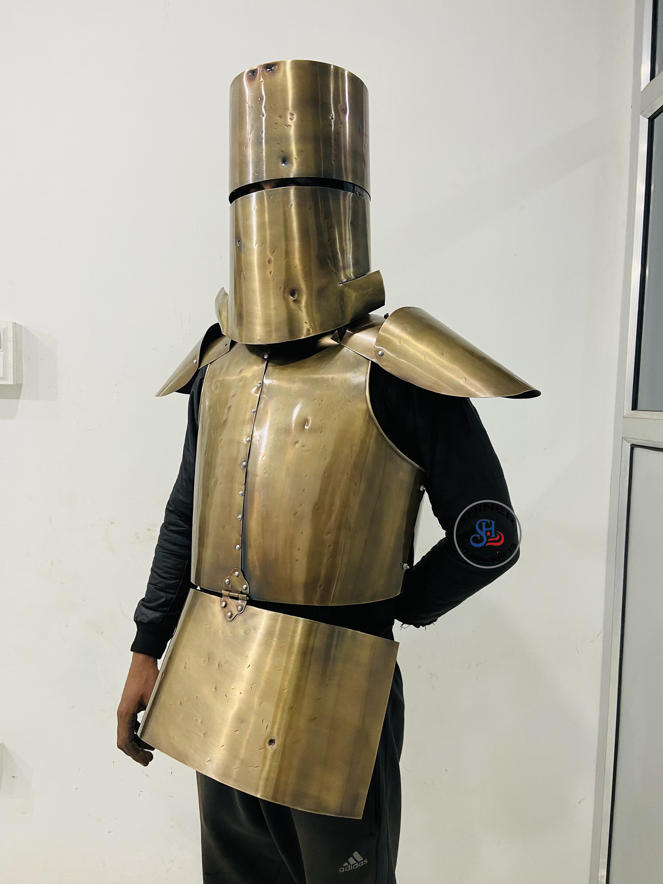 Medieval King Spartan Royal Guard Suit Armor Antique Brass Knight Half ...