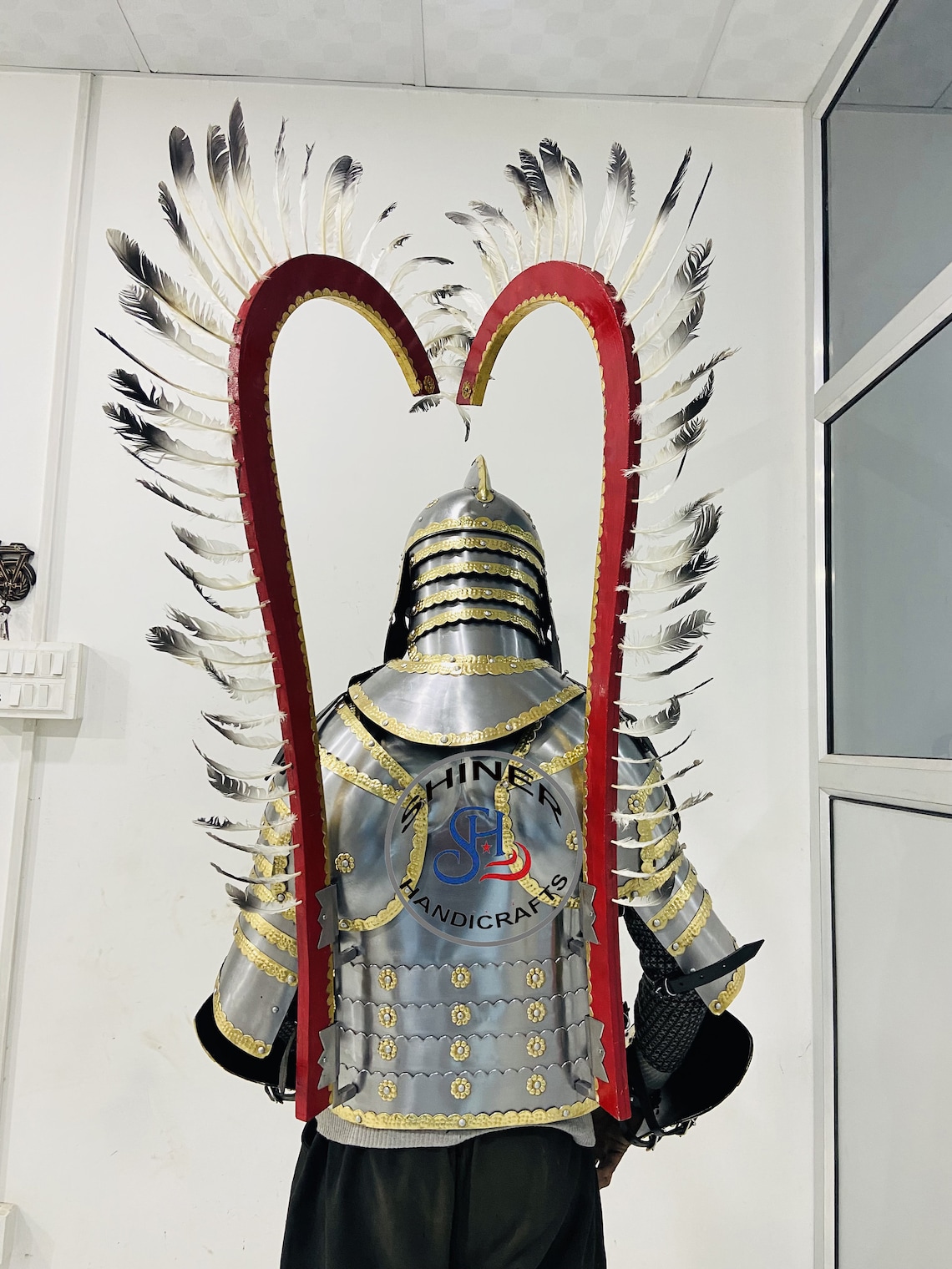 Medieval Hussar Suit Armor Steel Ancient Hussars Half Body Armour Suit ...