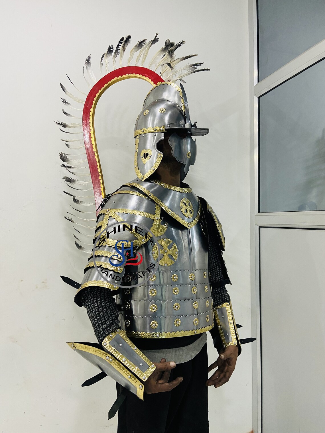 Medieval Hussar Suit Armor Steel Ancient Hussars Half Body Armour Suit ...
